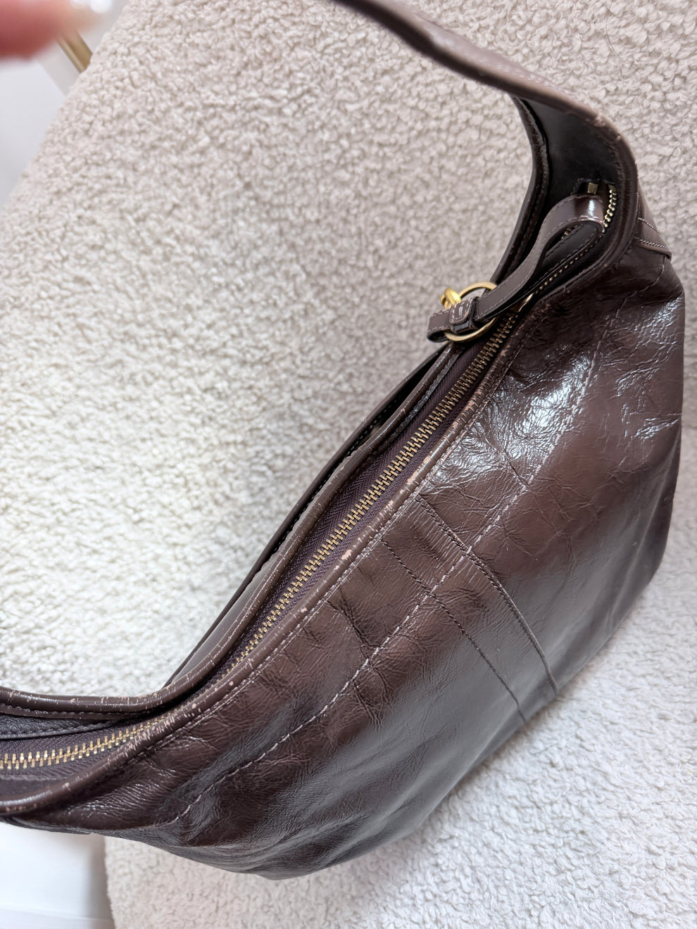 Coach Brown Patent Ergo Bag – Couture Collective